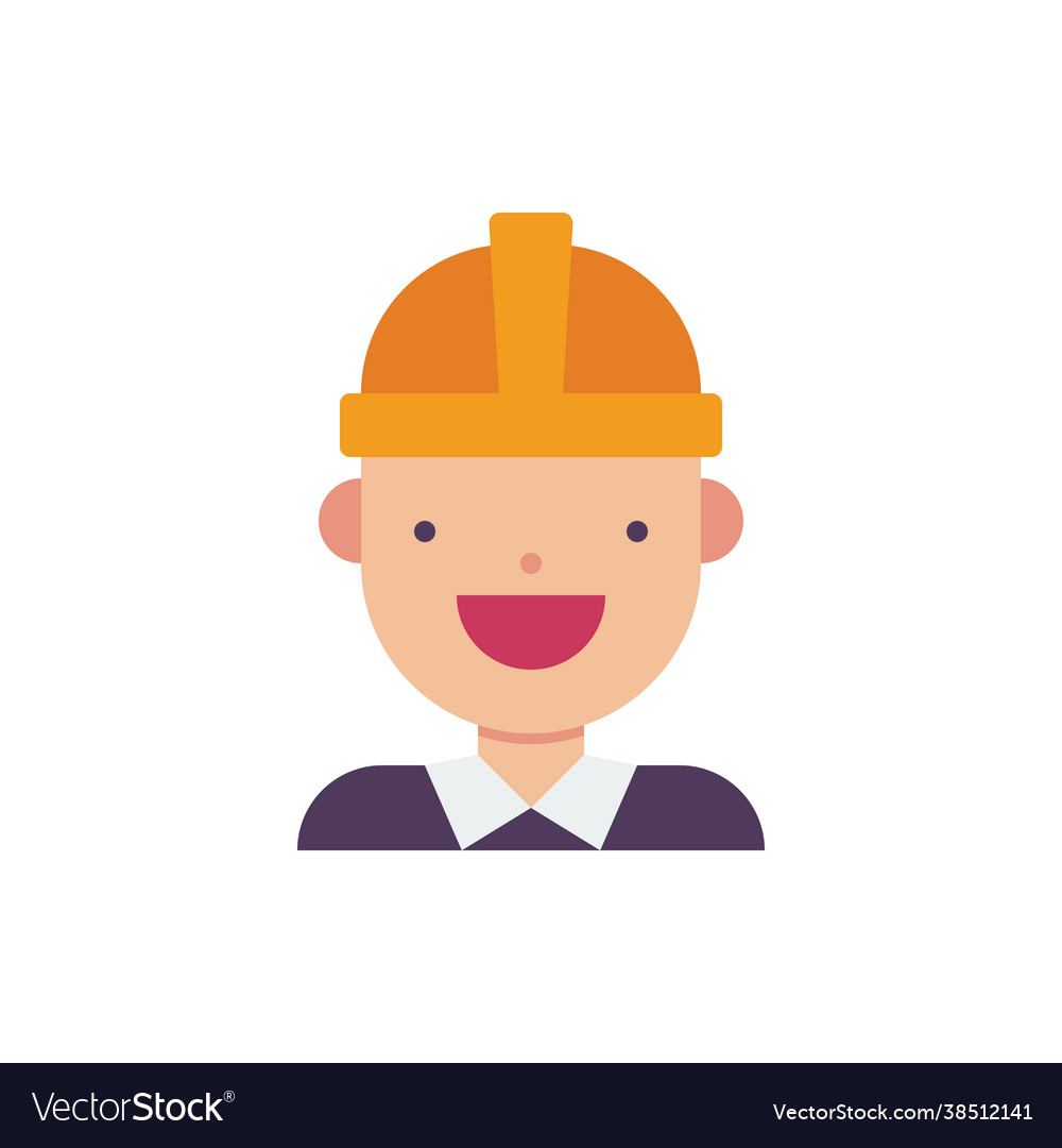 Engineer icon worker workman Royalty Free Vector Image