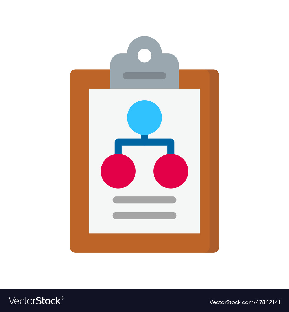 Flow chart icon image Royalty Free Vector Image