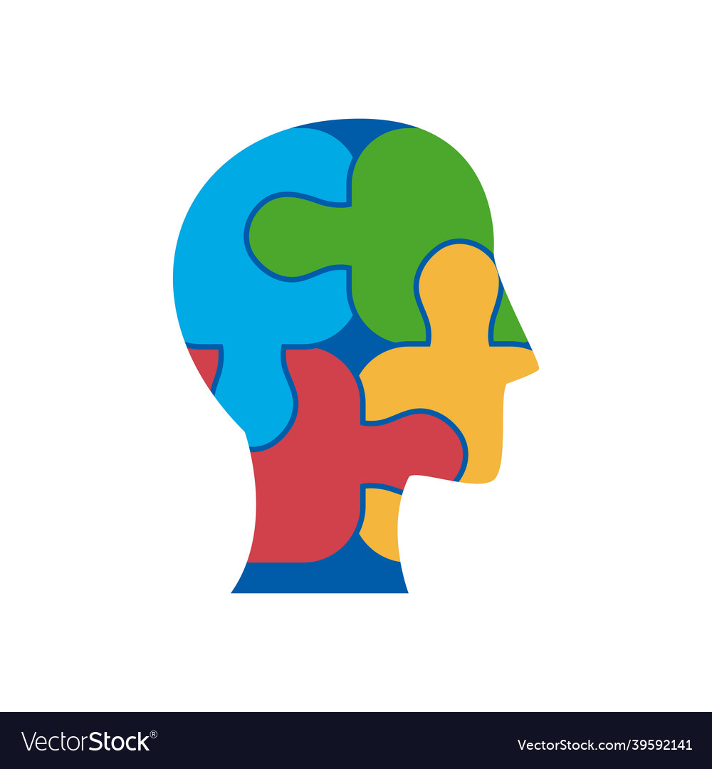 Puzzles head icon Royalty Free Vector Image - VectorStock