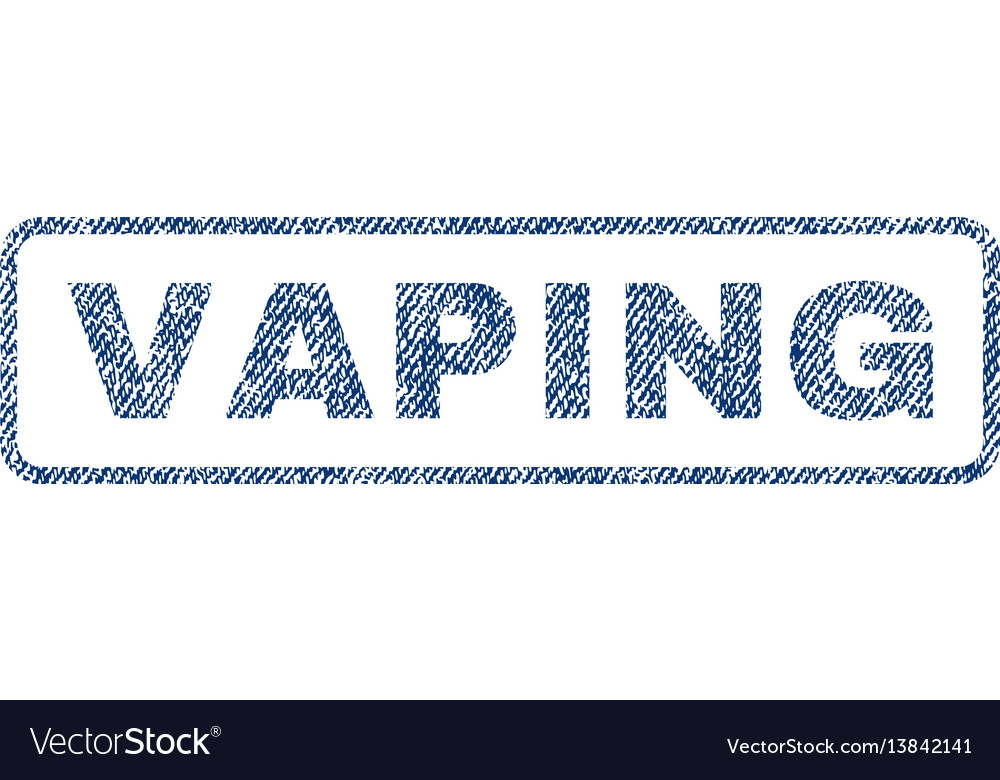 Vaping textile stamp Royalty Free Vector Image
