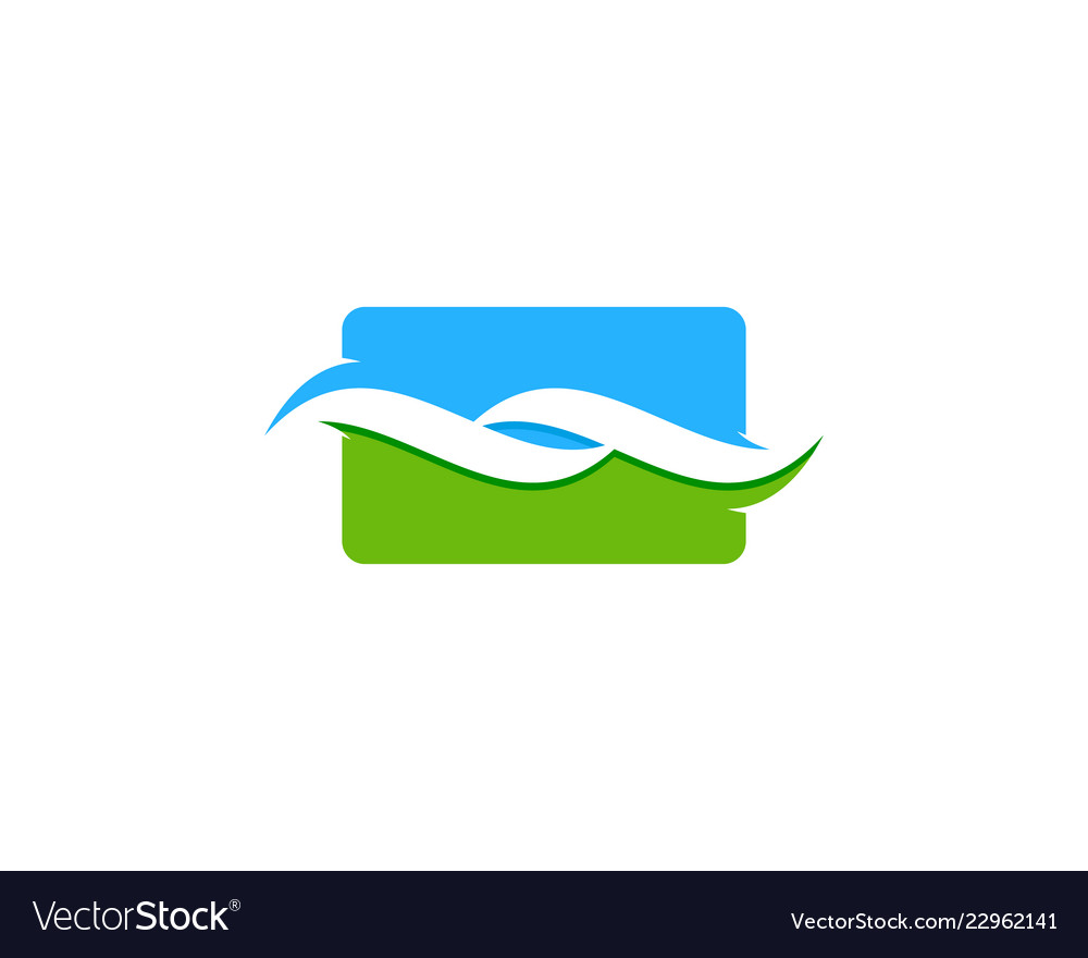 Wave logo icon design Royalty Free Vector Image