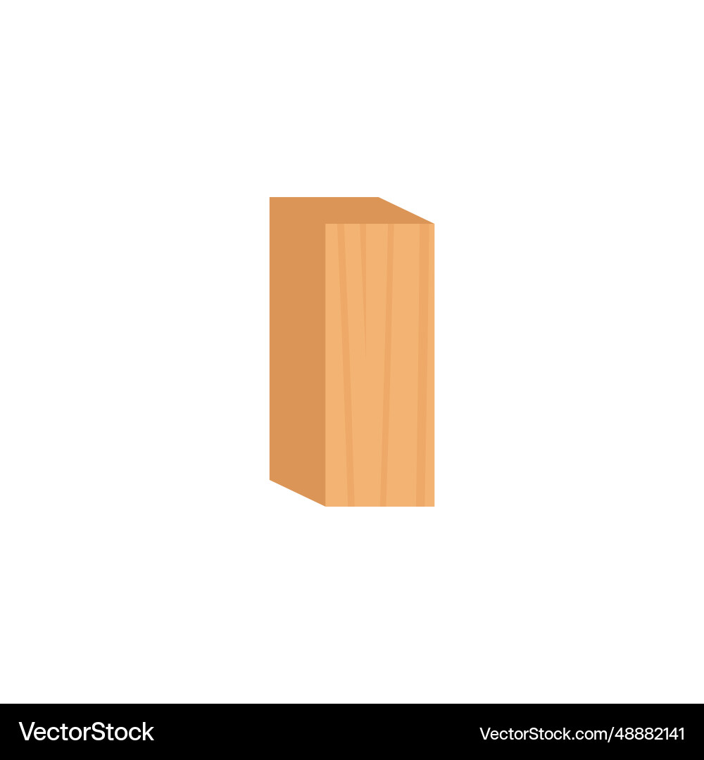 Wooden toy brick cartoon Royalty Free Vector Image
