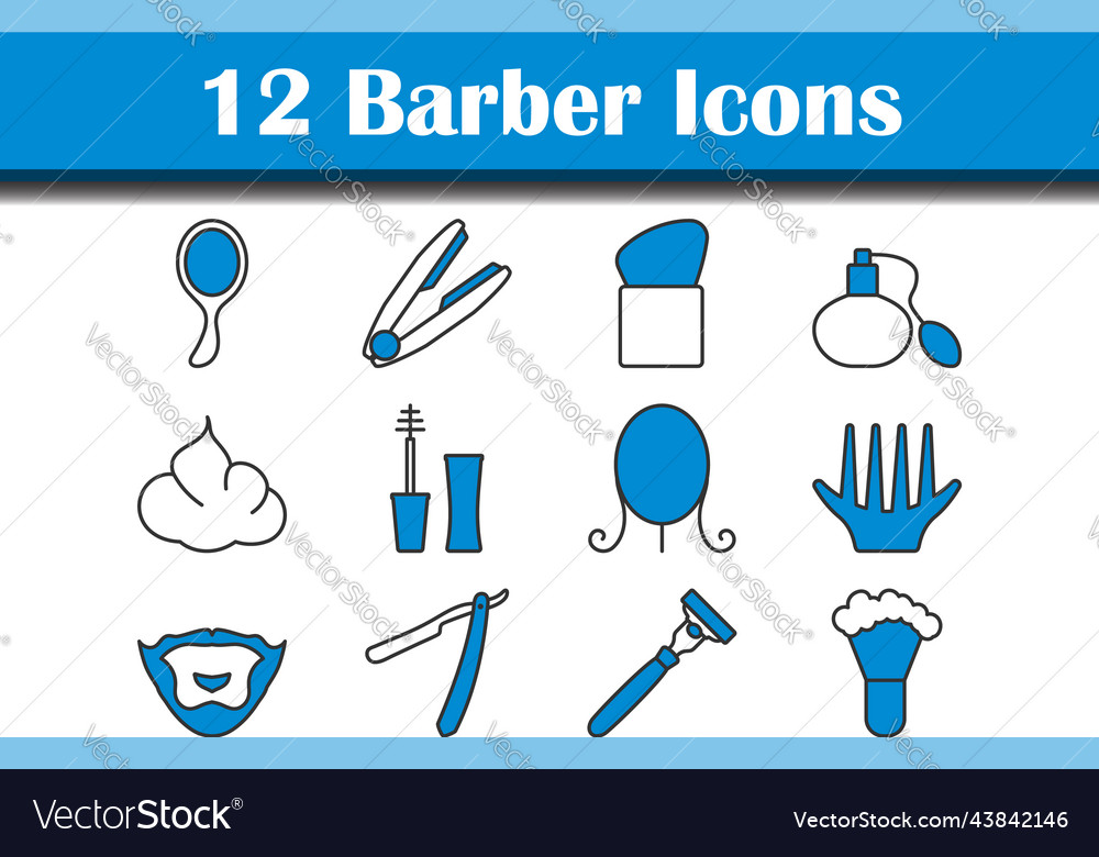 Barber icon set Royalty Free Vector Image - VectorStock