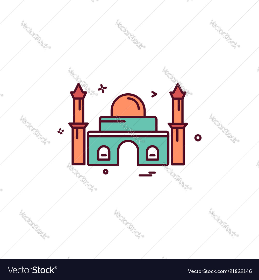 Mosque icon design Royalty Free Vector Image - VectorStock