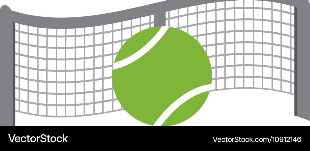 Net tennis sport equipment icon Royalty Free Vector Image