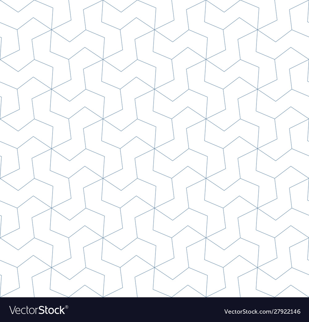 Seamless linear pattern in blue color Royalty Free Vector