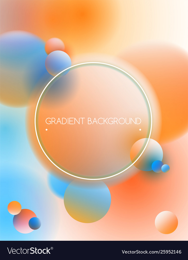 Trendy vibrant colors and gradient background Vector Image