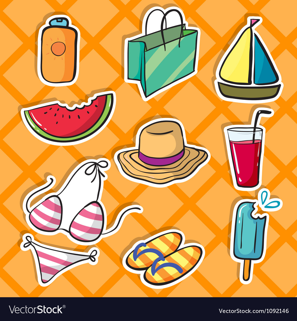 Various objects Royalty Free Vector Image - VectorStock