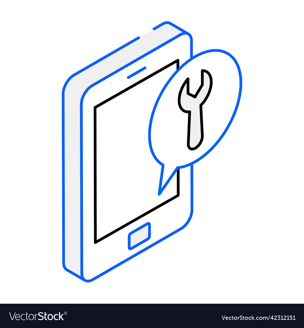App maintenance Royalty Free Vector Image - VectorStock