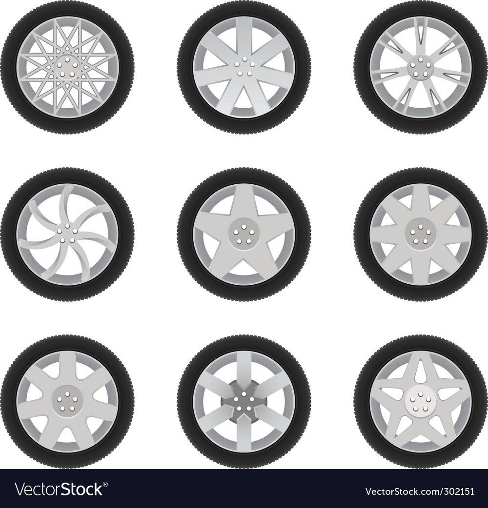 Car discs Royalty Free Vector Image - VectorStock