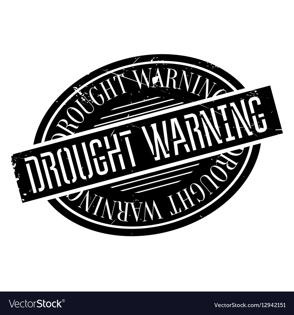 Drought Warning rubber stamp Royalty Free Vector Image
