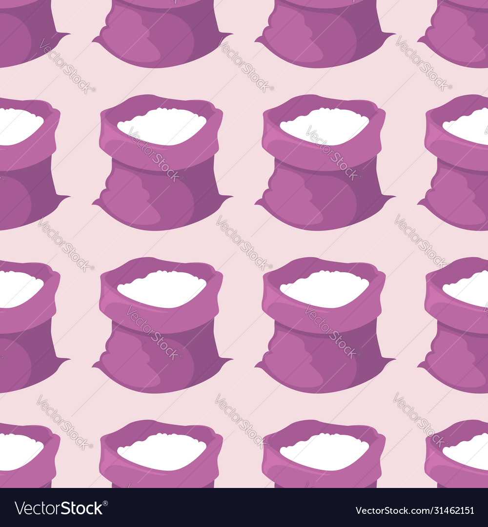 Flour pattern on white background Royalty Free Vector Image