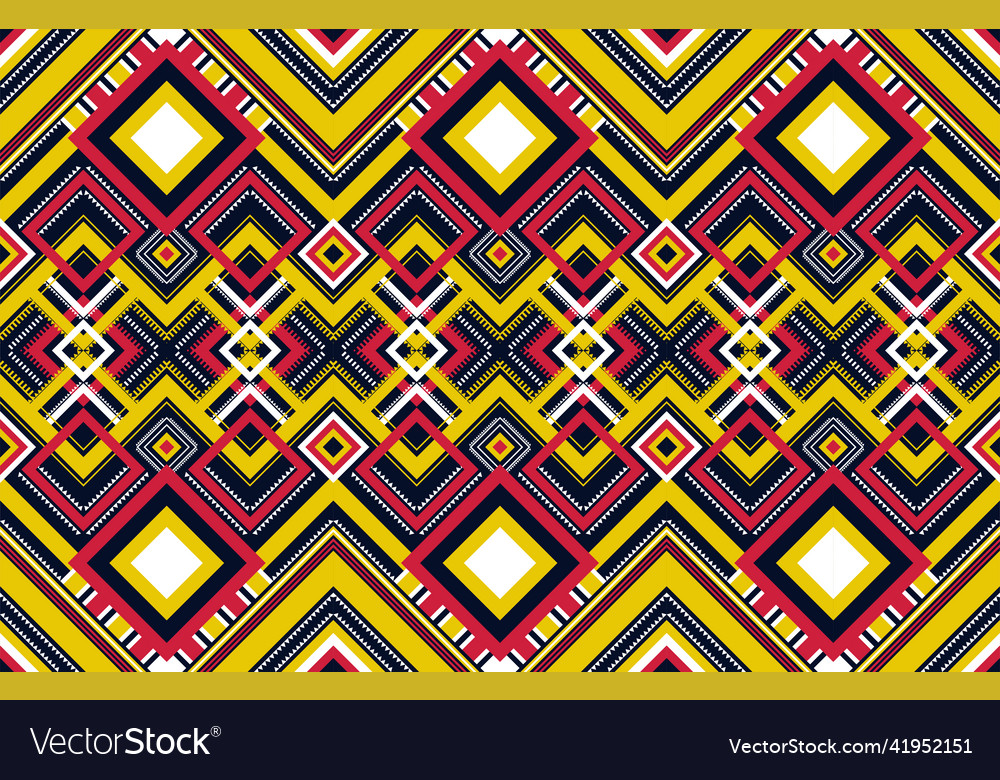Geometric ethnic pattern background seamless Vector Image