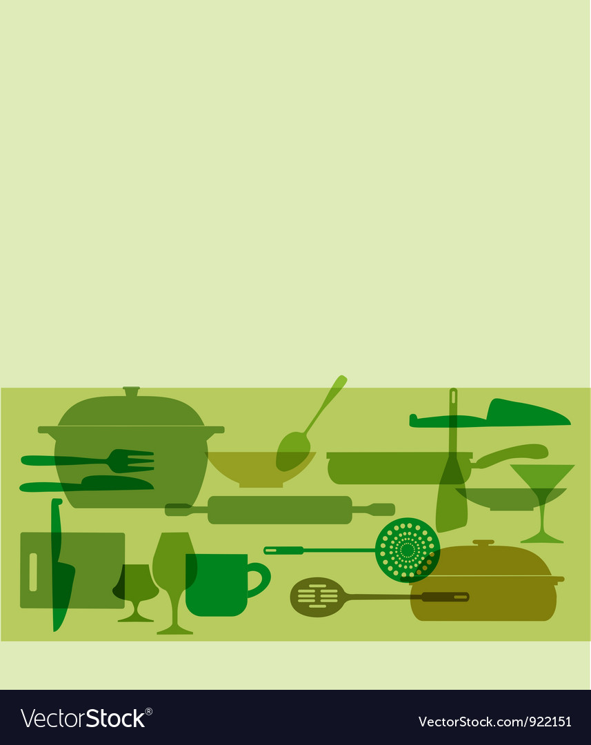 Kitchenware set Royalty Free Vector Image - VectorStock