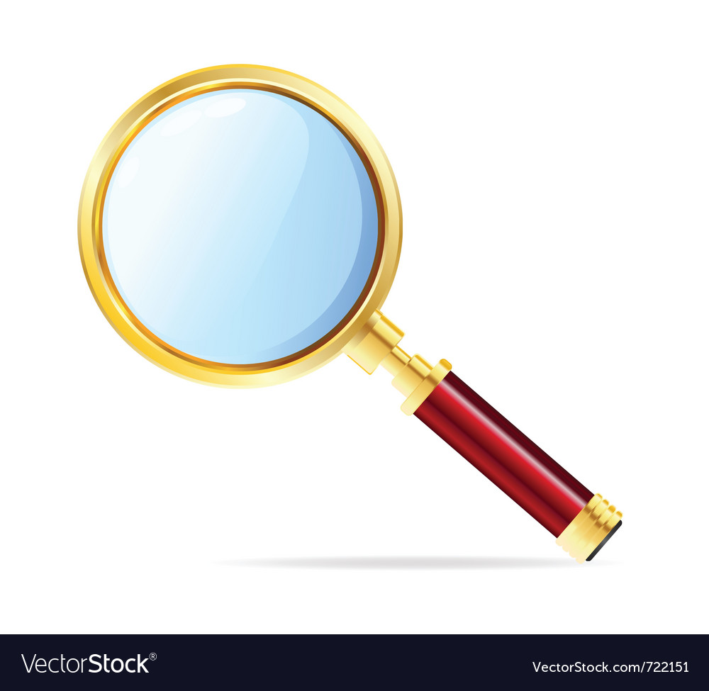 Magnifying glass Royalty Free Vector Image - VectorStock