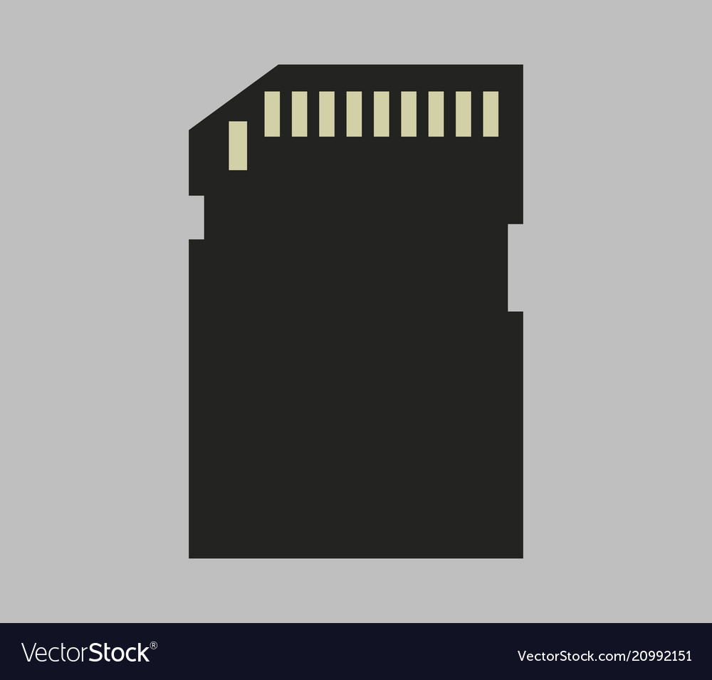 Memory card icon Royalty Free Vector Image - VectorStock