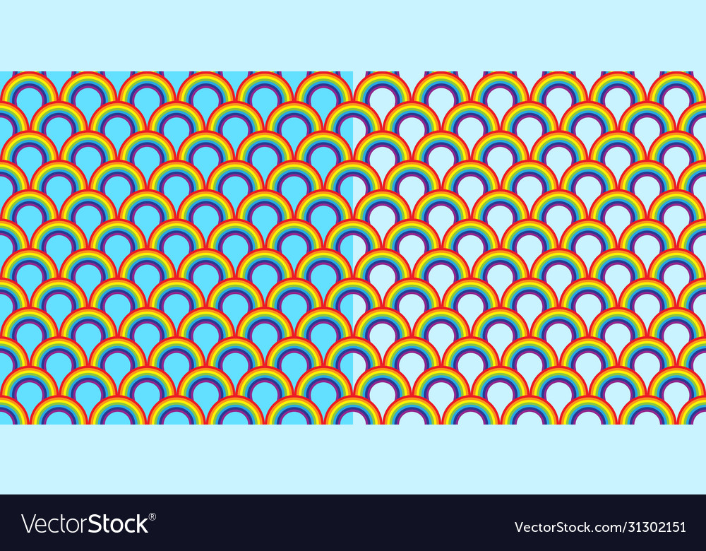 Rainbow seamless abstract pattern Royalty Free Vector Image