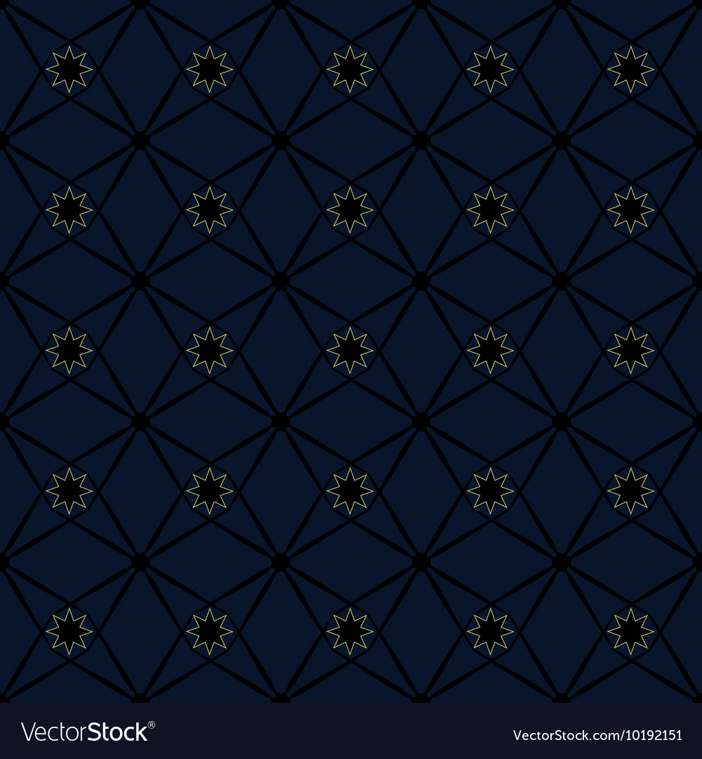 Rhombus and star seamless pattern Royalty Free Vector Image