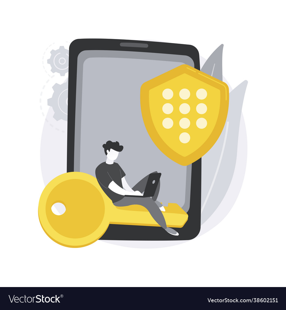 Secure Web Traffic Abstract Concept Royalty Free Vector