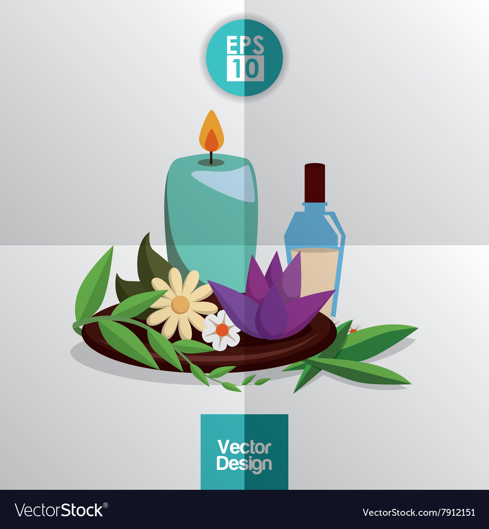 Spa center design Royalty Free Vector Image - VectorStock