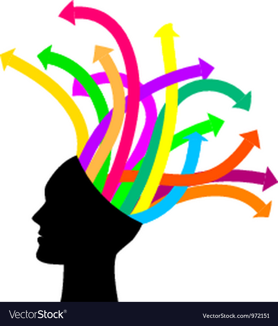 Thoughts and options Royalty Free Vector Image