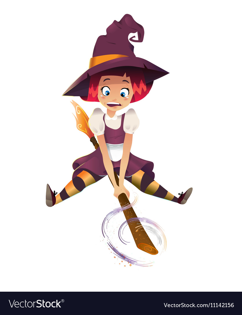 A halloween witch Royalty Free Vector Image - VectorStock