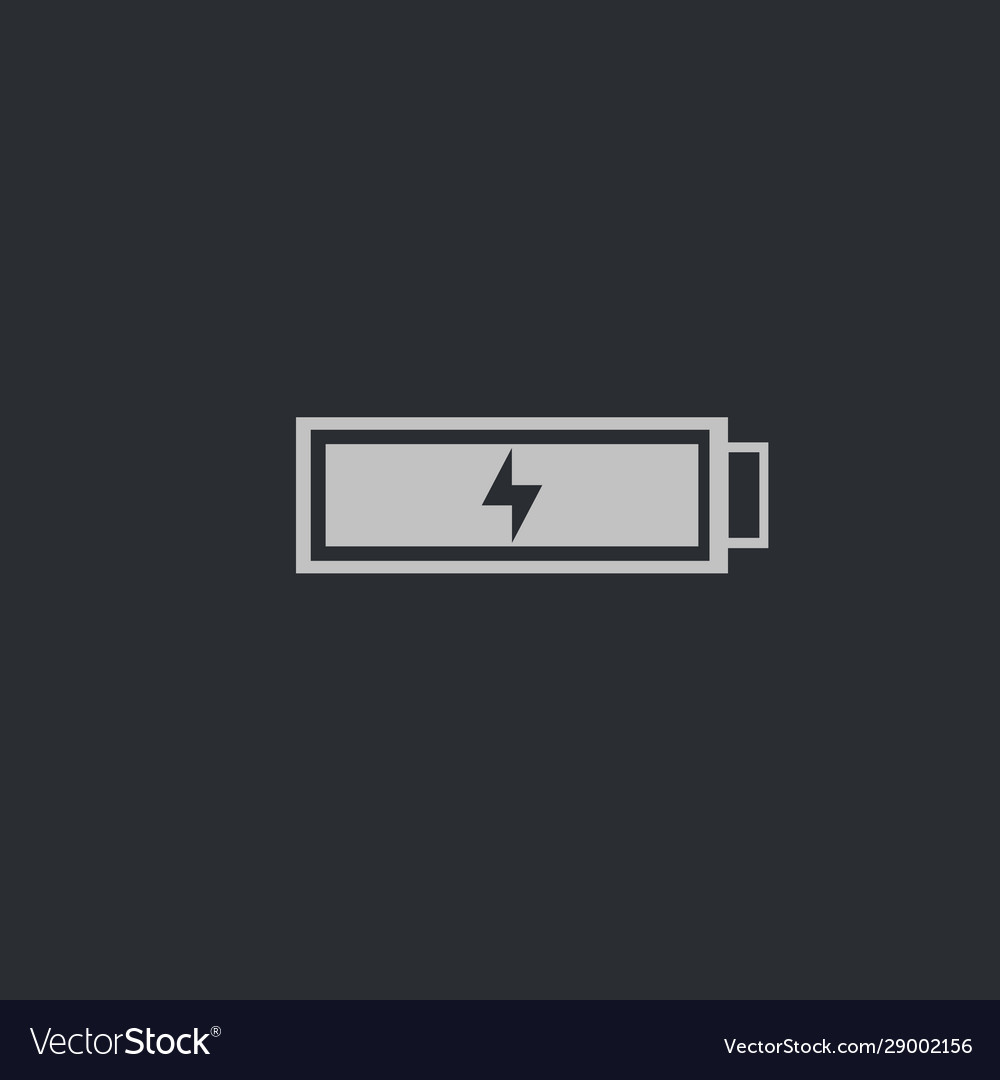Battery full charged Royalty Free Vector Image