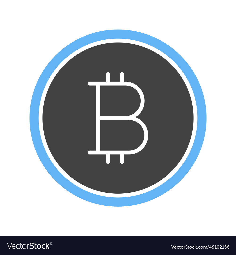 Bitcoin icon image Royalty Free Vector Image - VectorStock