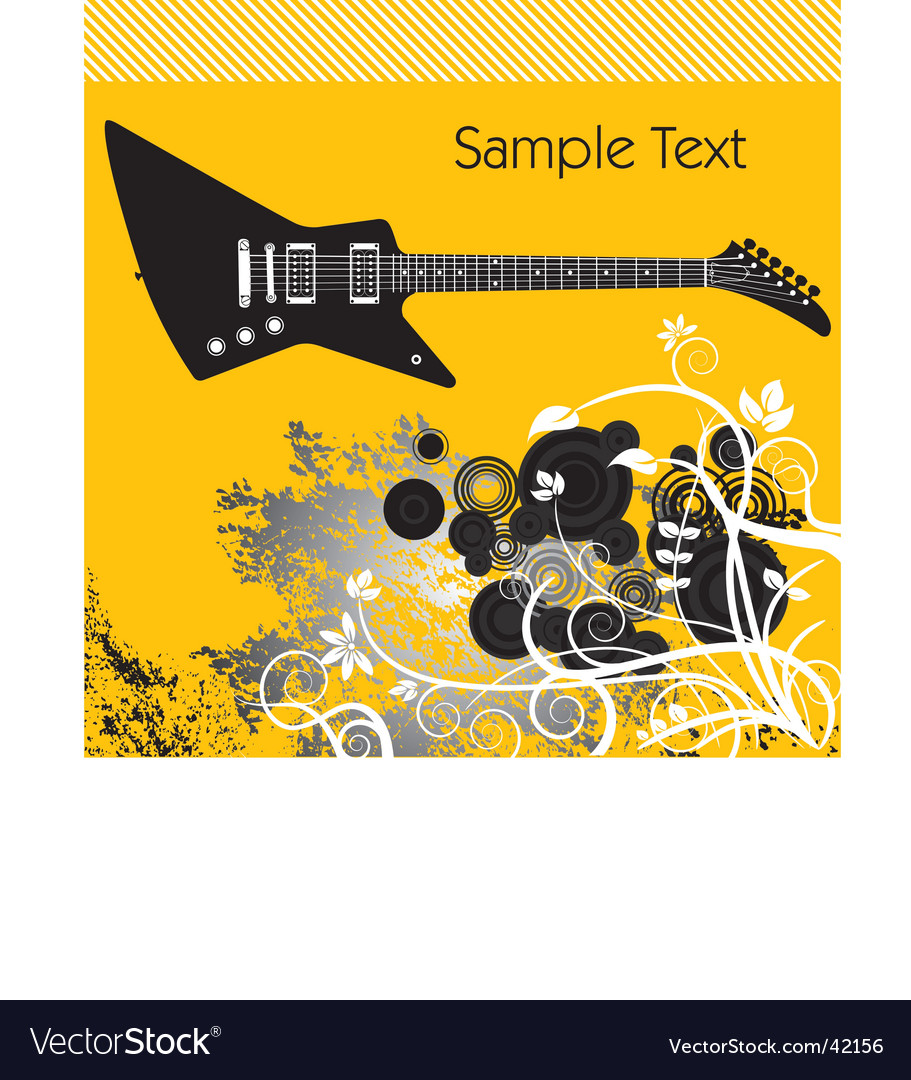 Guitar Royalty Free Vector Image - VectorStock