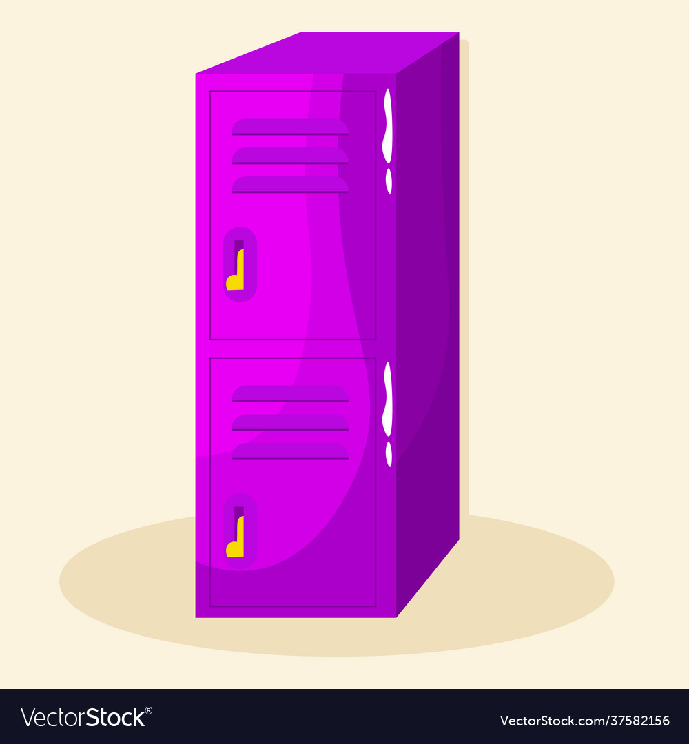 Isolated locker purple Royalty Free Vector Image