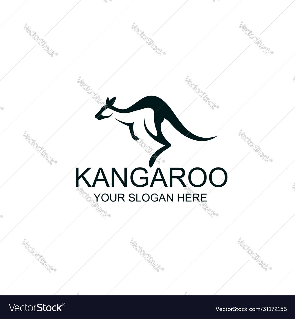 Jumping kangaroo icon Royalty Free Vector Image