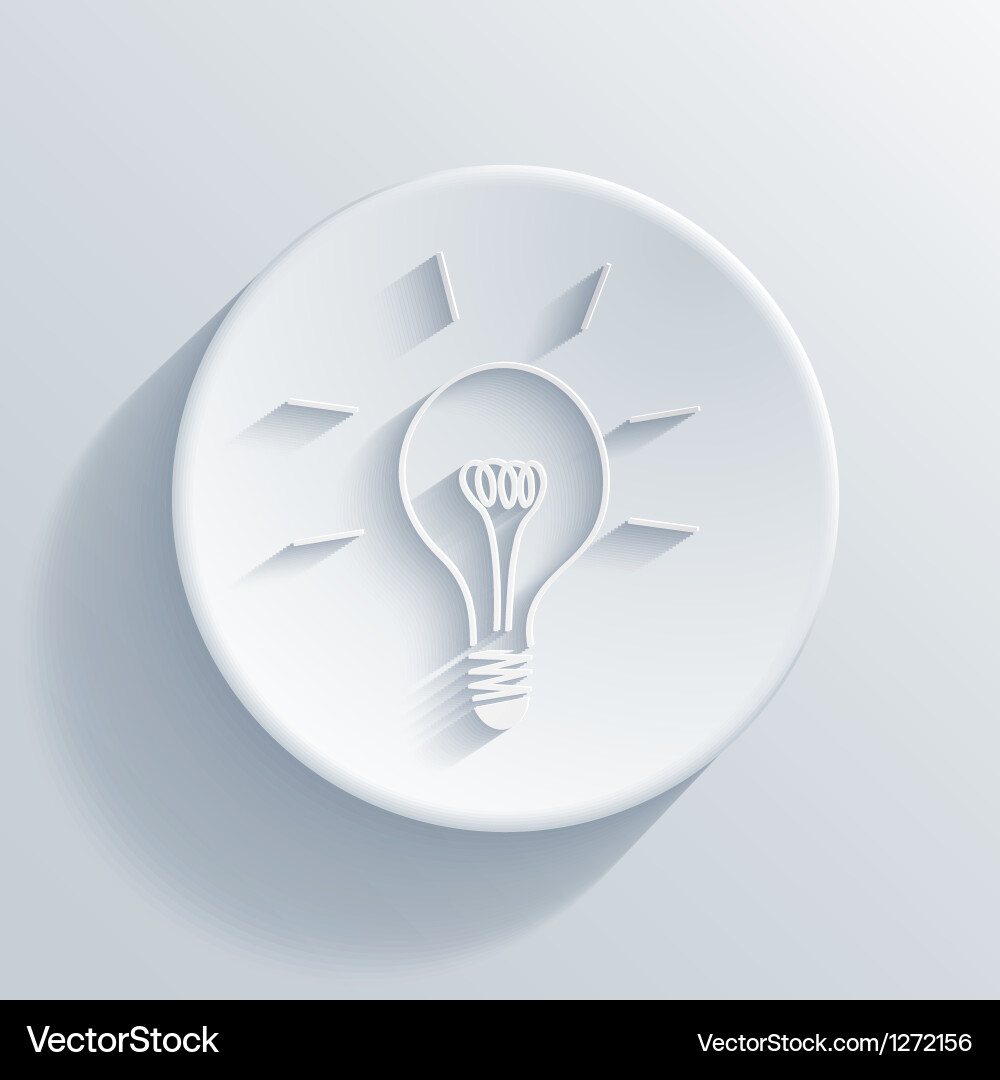 Light circle icon Royalty Free Vector Image - VectorStock