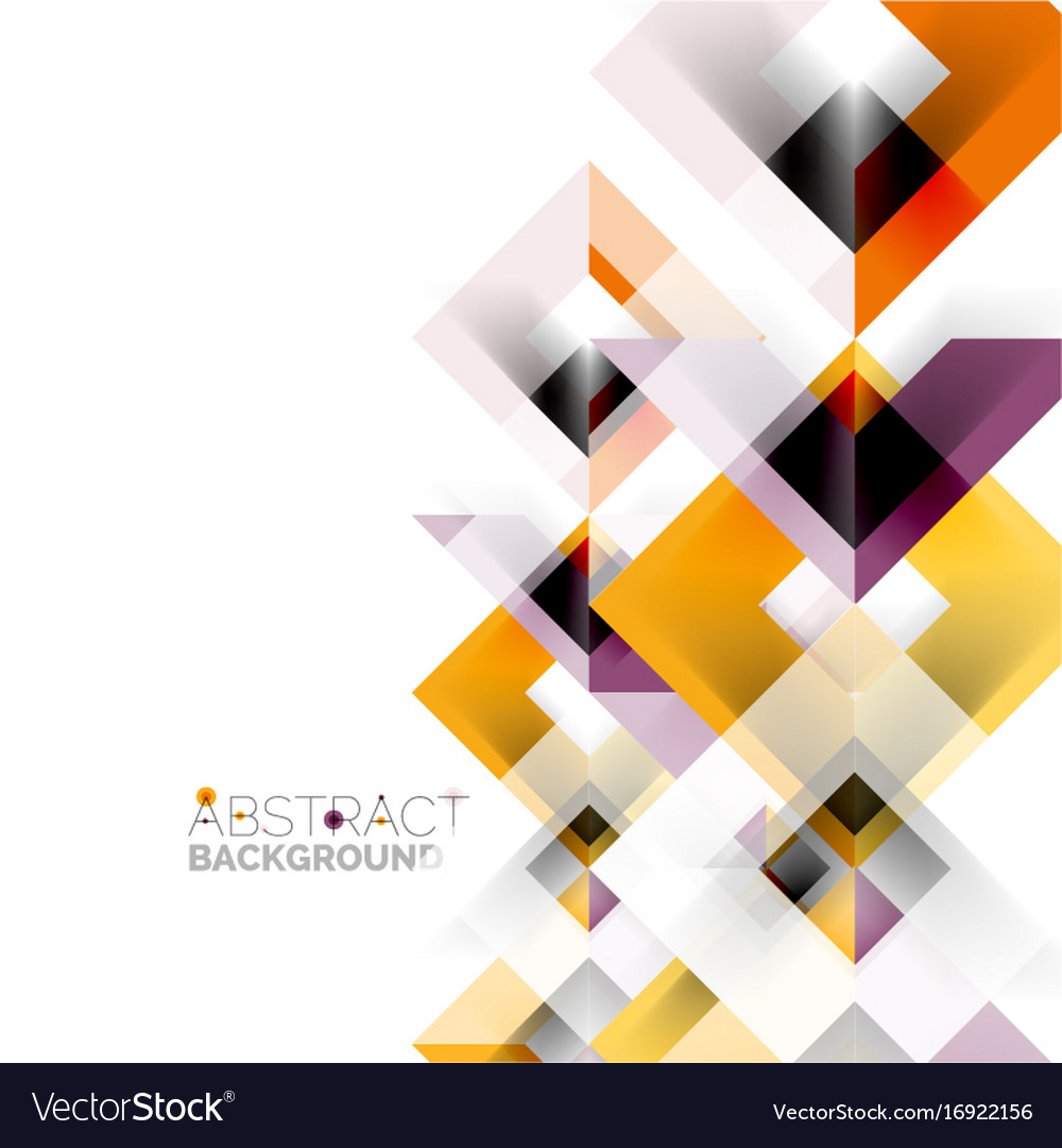 Modern square geometric pattern design on white Vector Image