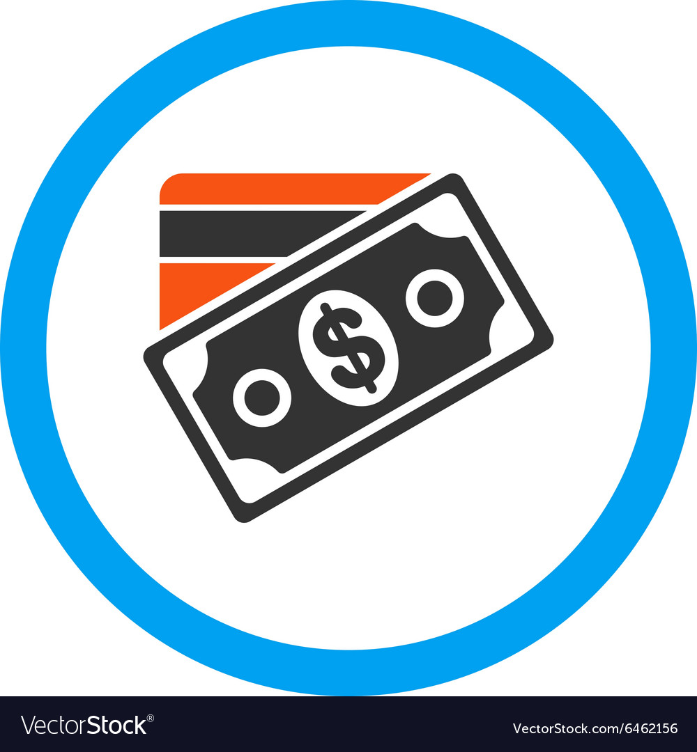 Money rounded icon Royalty Free Vector Image - VectorStock