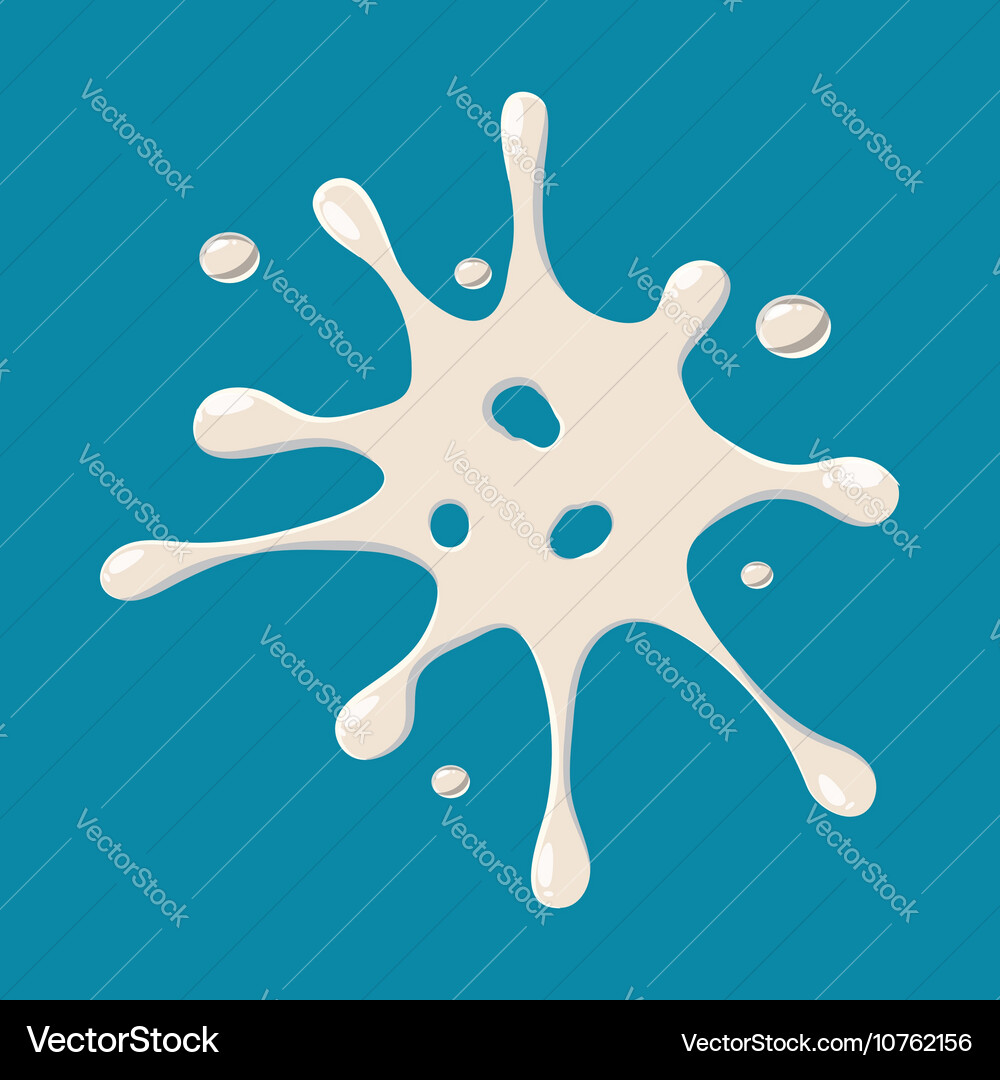 Spot of white milk icon Royalty Free Vector Image