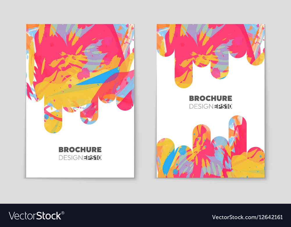 Abstract layout background set for art Royalty Free Vector