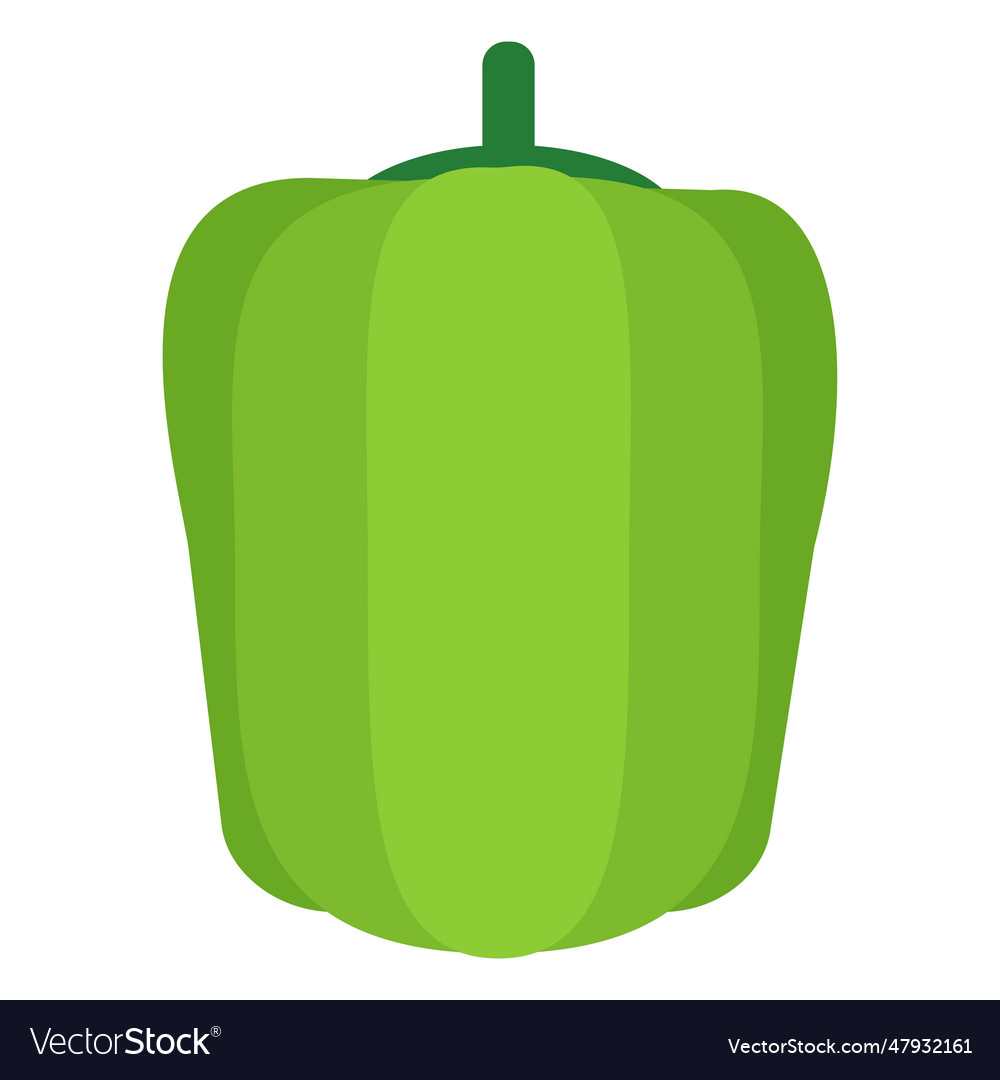 Capsicum vegetable flat Royalty Free Vector Image