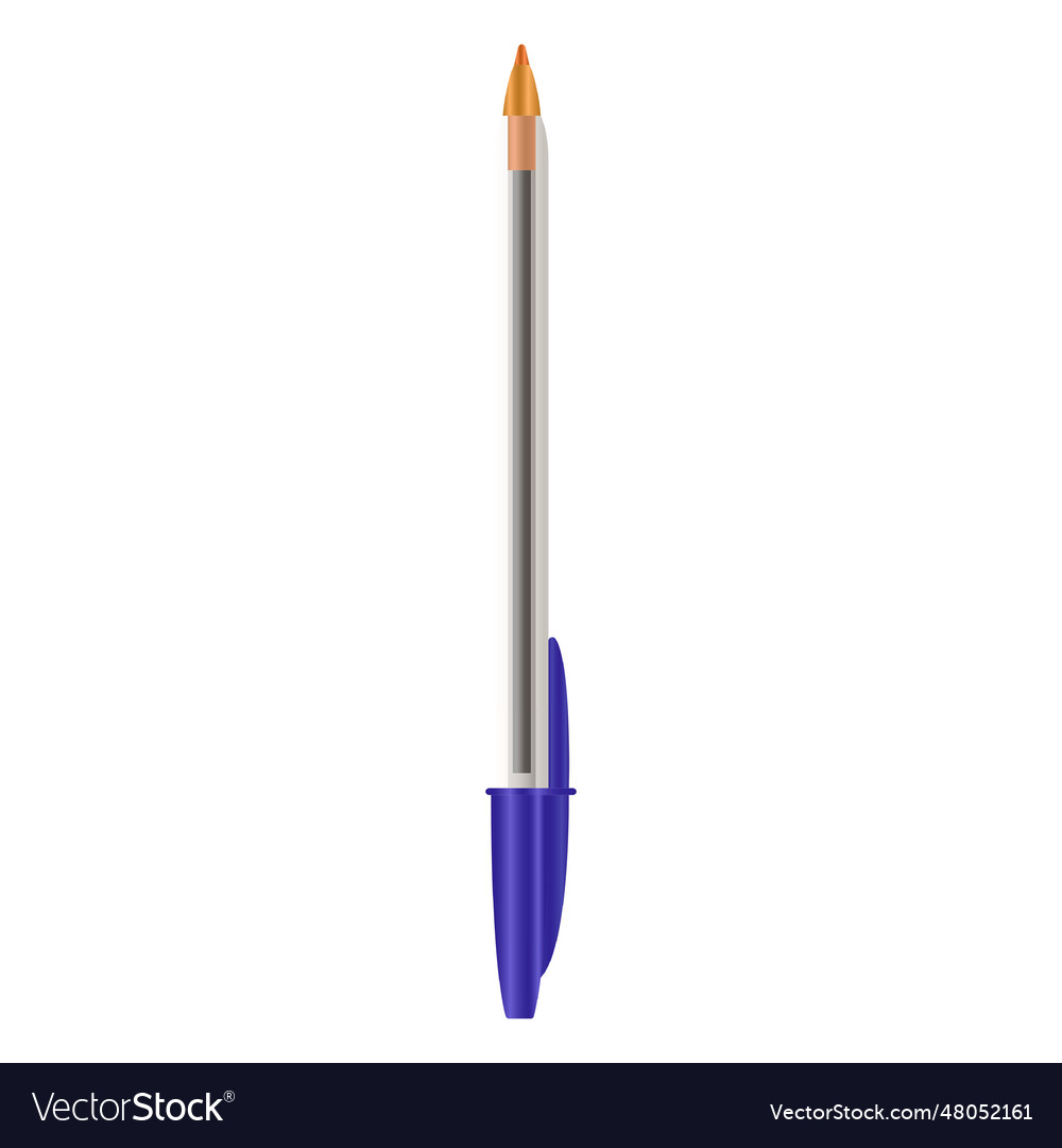 Colored without cap pen realistic Royalty Free Vector Image