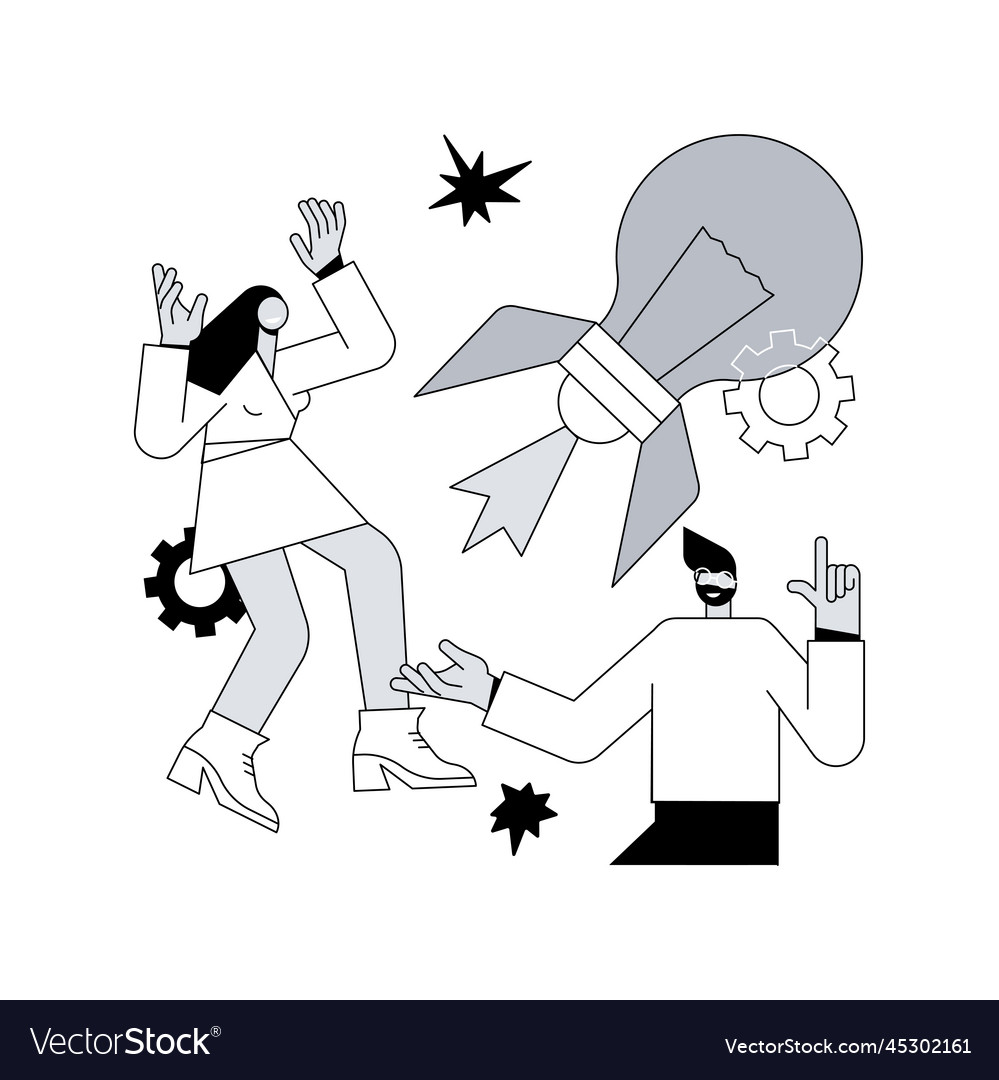 Creative idea abstract concept Royalty Free Vector Image