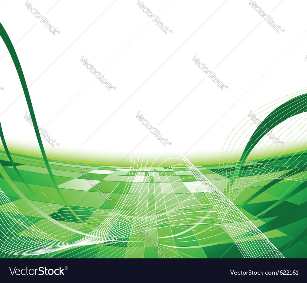 Green abstract Royalty Free Vector Image - VectorStock