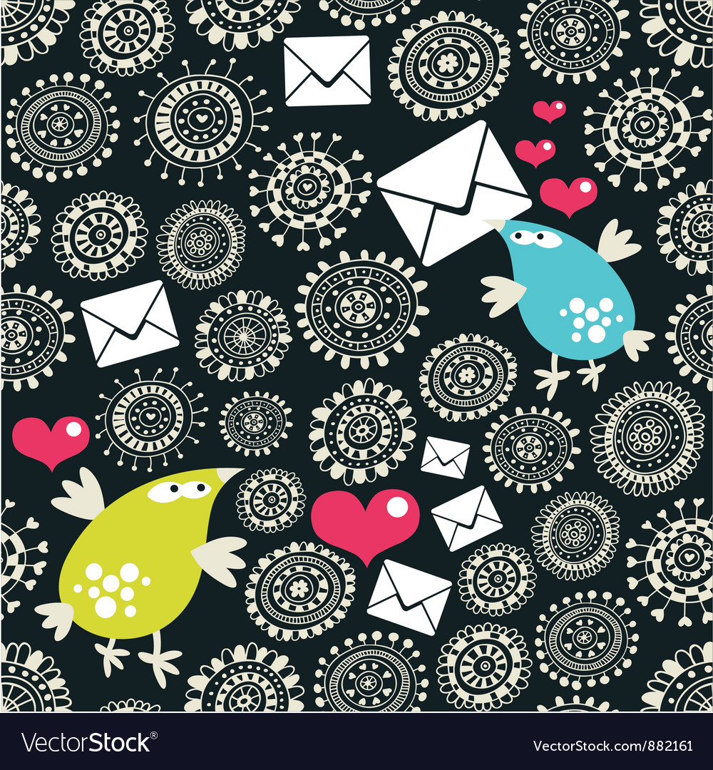 Messenger birds Royalty Free Vector Image - VectorStock