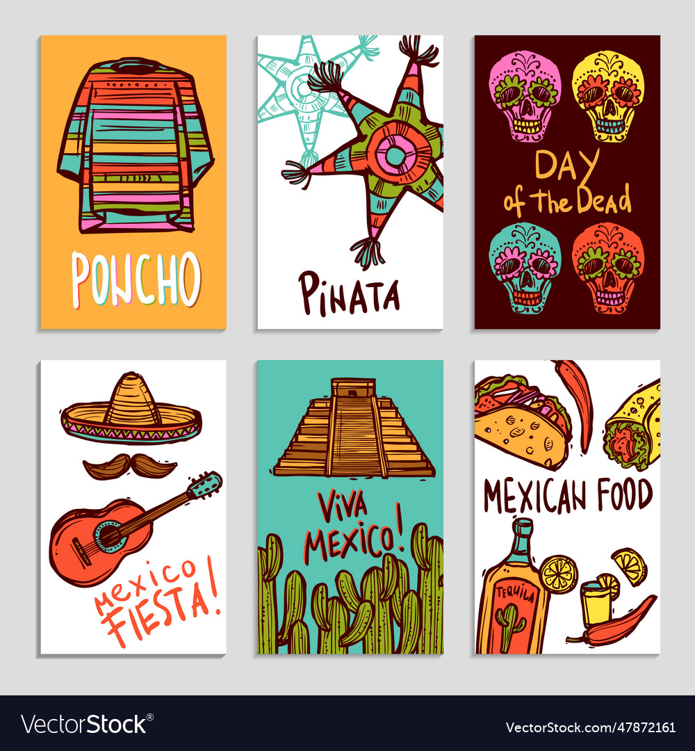 Mexico poster set mexico poster set Royalty Free Vector