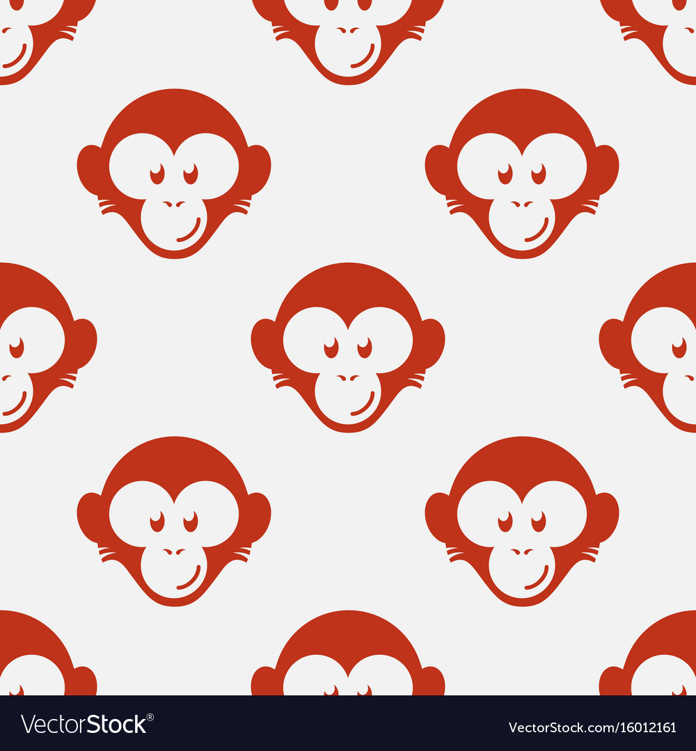 Monkey seamless pattern Royalty Free Vector Image