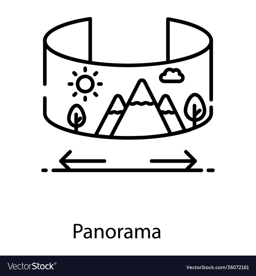 Panorama Royalty Free Vector Image - VectorStock