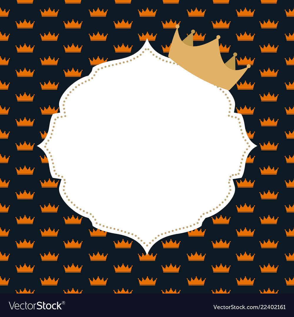 Princess crown background Royalty Free Vector Image