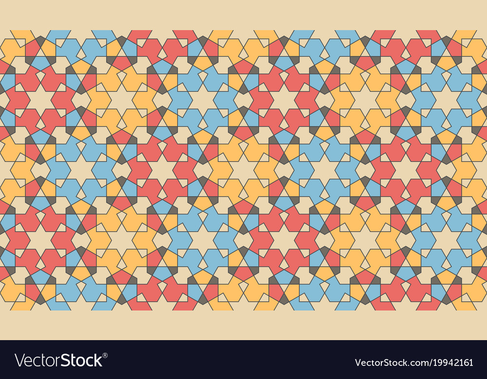 Seamless pattern in authentic arabian style Vector Image