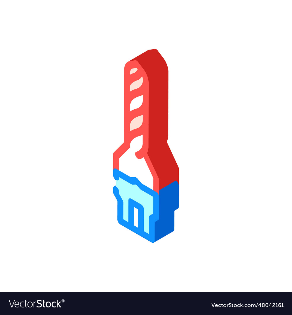 Tooling materials mechanical engineer isometric Vector Image