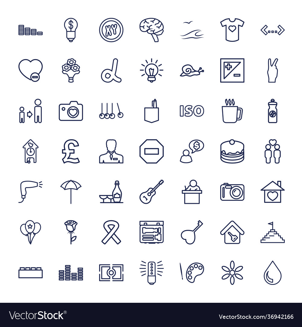 Creative icons Royalty Free Vector Image - VectorStock