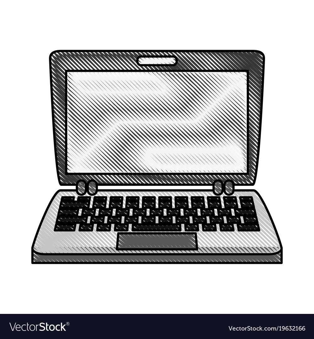 Laptop pc technology Royalty Free Vector Image