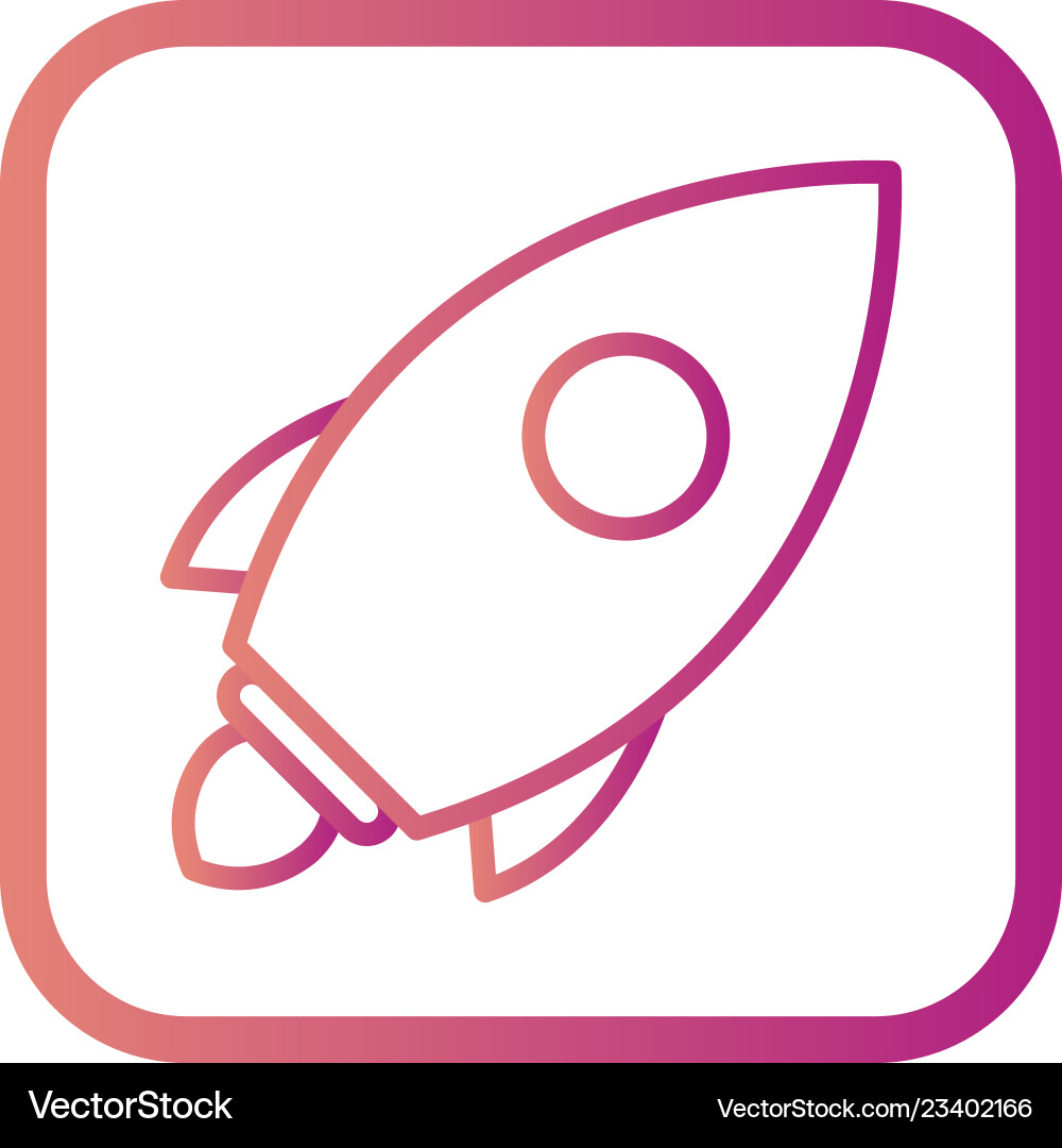 Launch icon Royalty Free Vector Image - VectorStock